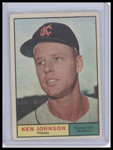 1961 Topps #24 Ken Johnson Kansas City Athletics | eBay