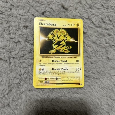 2016 POKEMON BASE SET 1ST EDITION #20 ELECTABUZZ Great Condition | eBay