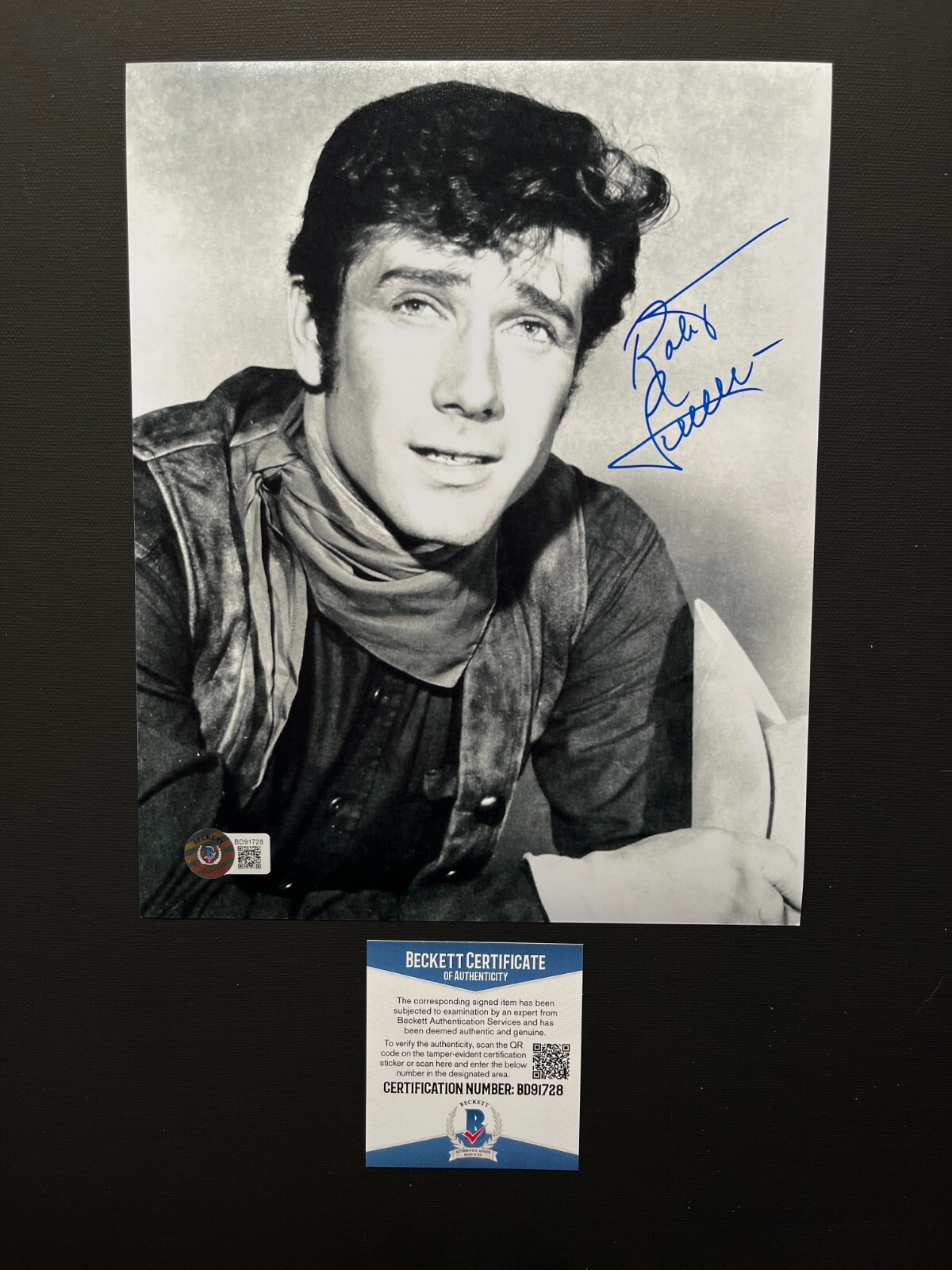 Robert Fuller Hot signed autographed classic western 8x10 photo Beckett ...