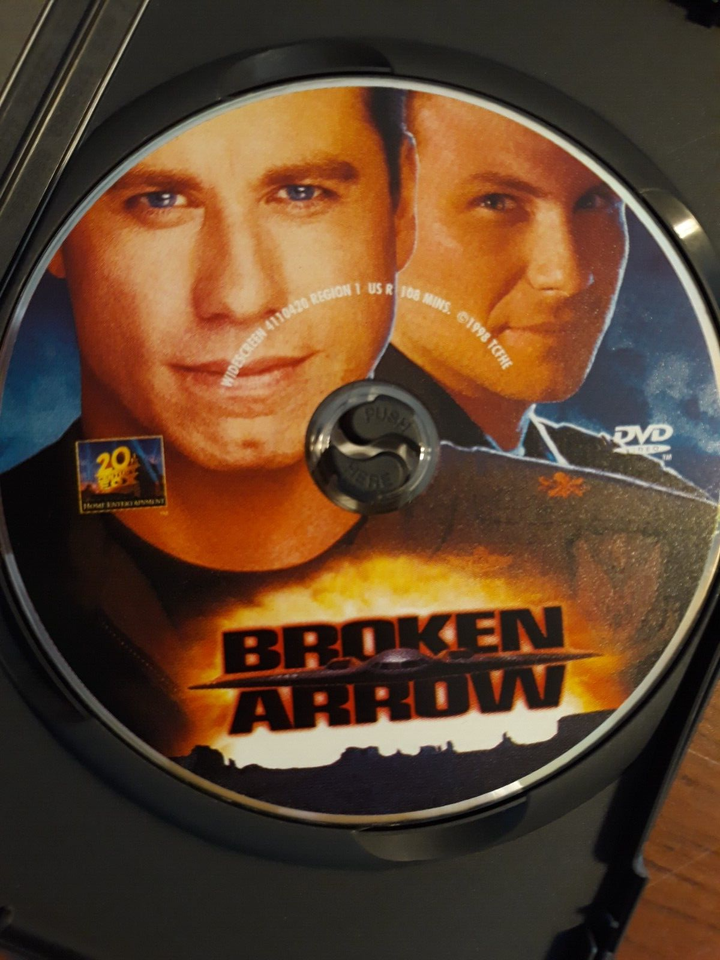Broken Arrow (DVD, 1998, WS) John Travolta, Christian Slater, Samantha ...