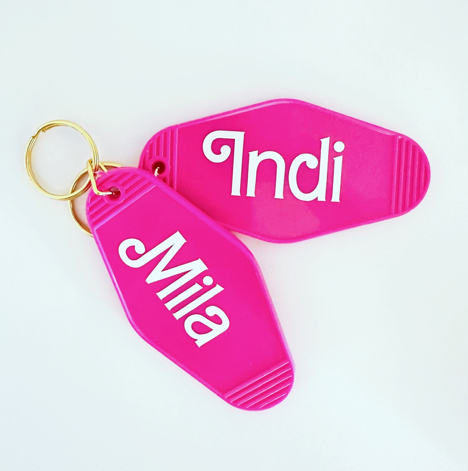 Personalised Custom Made Barbie Inspired Name Keyrings Keychains ...