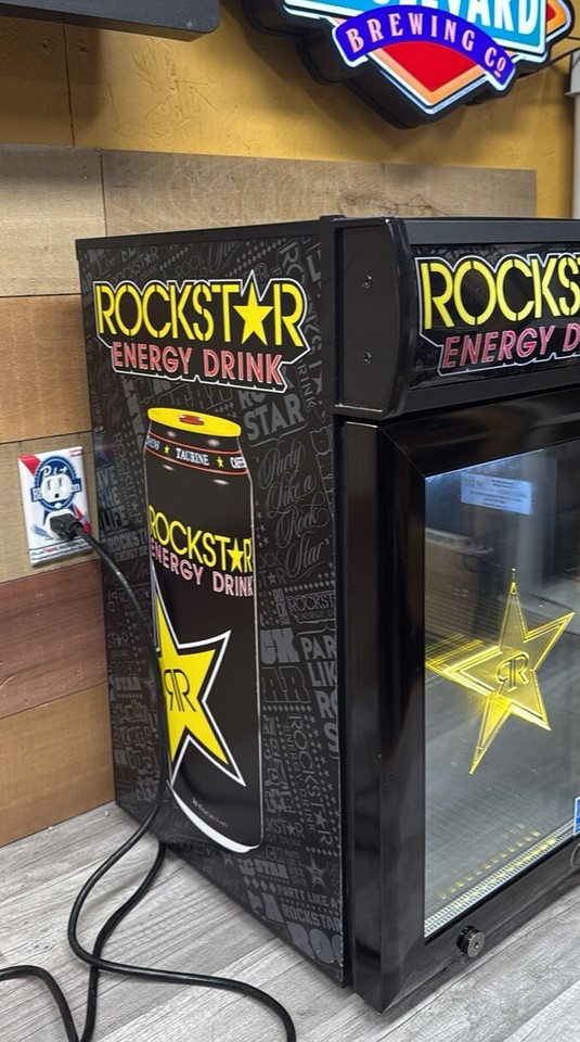 Rockstar Energy Drink Promo Mini Fridge Refrigerator Power/Lights ...