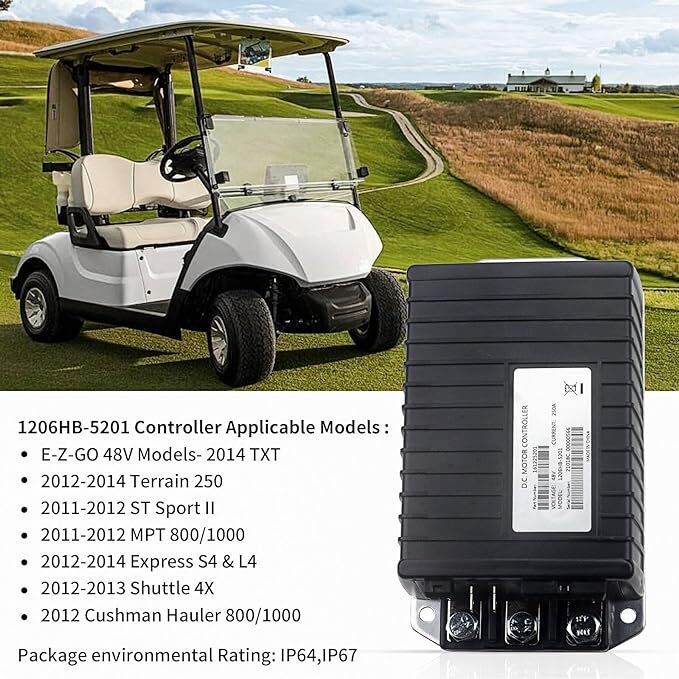 1206HB-5201 48V 250A Controller For EZGO TXT Cushman Hauler 800/1000 ...