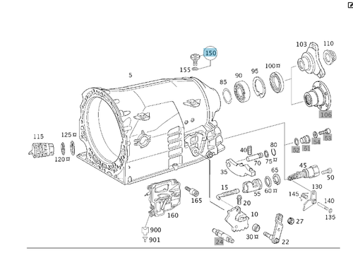 A1262700182 Mercedes Benz Entlüftungsventil oben | eBay