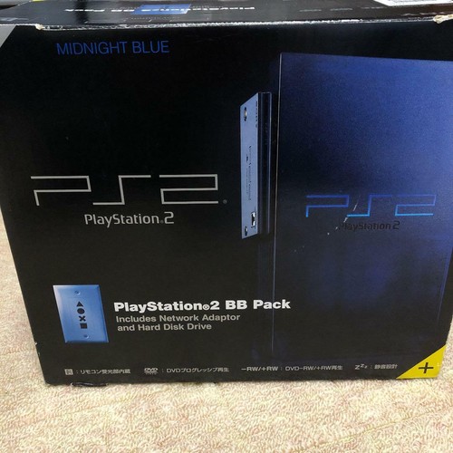 Playstation 2 Midnight Blue BB Pack Console Japan PS2 sony SCPH-50000MB ...