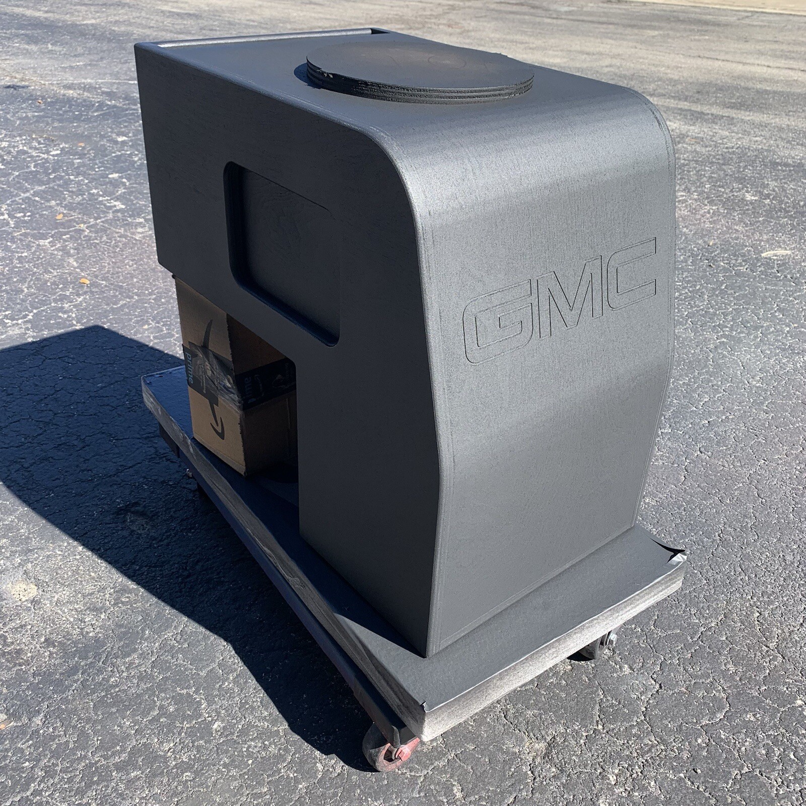 Custom Truck Rear Seat Center Console Subwoofer Box for JL Audio 12w7 ...