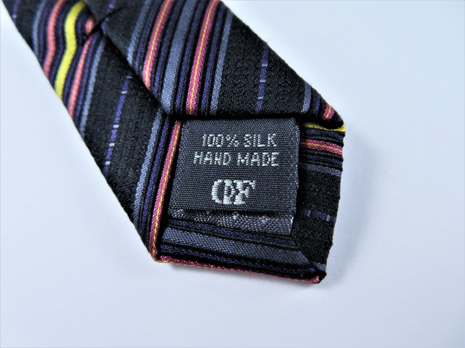 Daniel De Fasson Studio Necktie All Silk Diagonal Stripes 57.5L x 3.6W ...