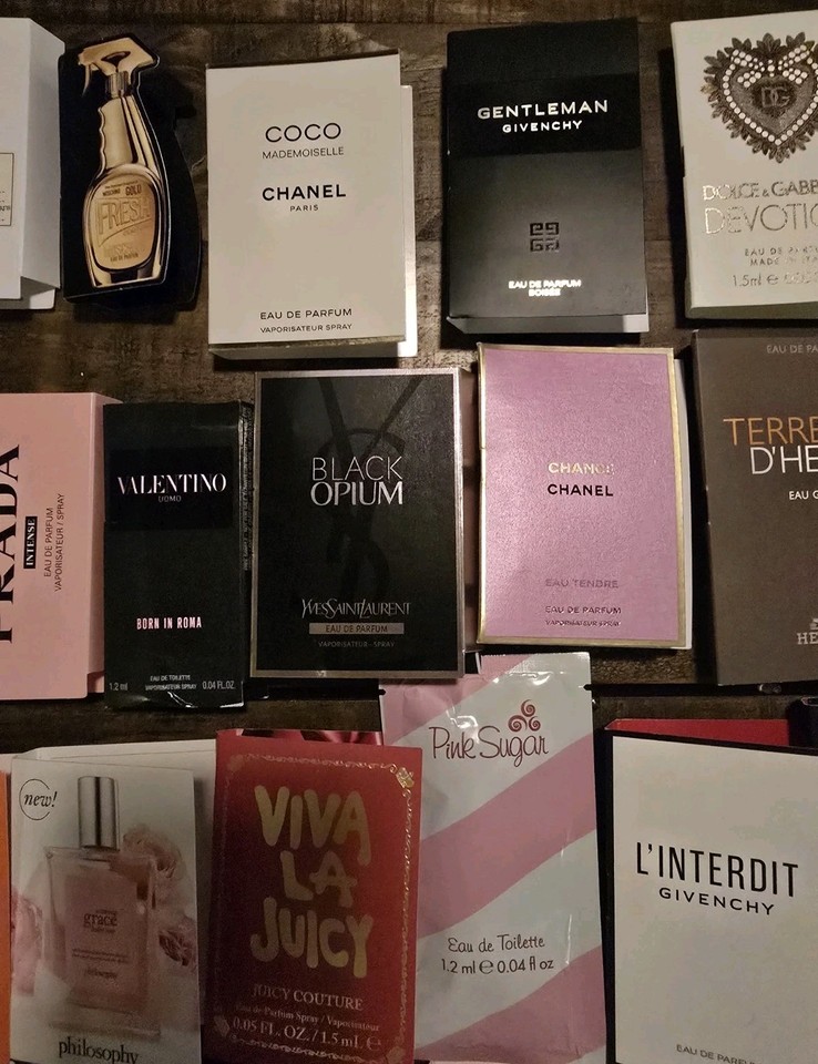 LOT OF 80 Luxury High End Designer Women Perfume Samples *ALL SHOWN ...