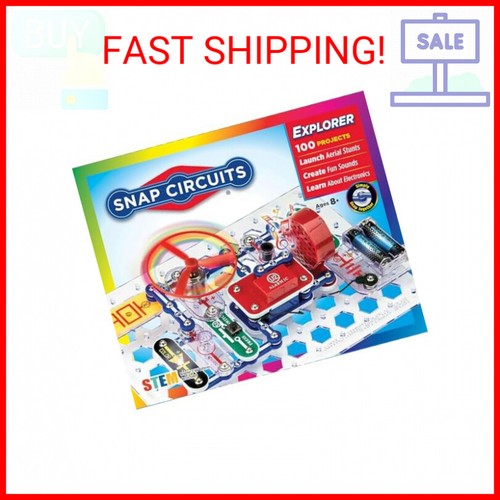 Snap Circuits Jr. SC-100 Electronics Exploration Kit, Over 100 Projects ...