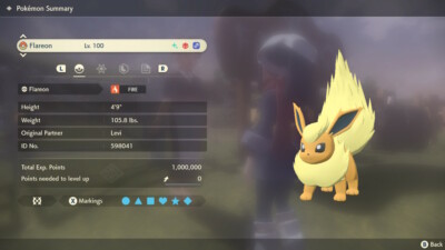 Shiny Alpha Flareon Max Effort Pokemon Legend Arceus | eBay