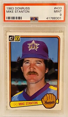 1983 Donruss MIKE STANTON #433 PSA 9 (MINT) Seattle Mariners | eBay