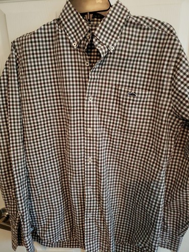 Fish Hippie Button Down Shirt Men's Medium Tailored Fit Long Sleeve ...
