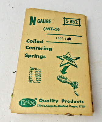 Kadee N Scale Coiled Center Springs (MT-5) Item #CCN120 NOS | eBay