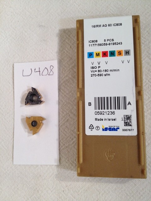 ISCAR 16irm AG 60 Carbide Inserts Grade Ic908 4pcs for sale online | eBay