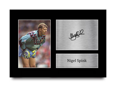 Nigel Spink Aston Villa Gift Ideas Printed Autograph Picture for ...