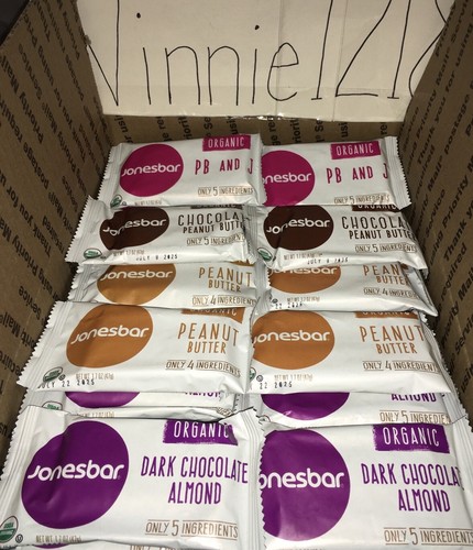 78 Jones Bars Organic JonesBar Peanut Butter Dark Chocolate Almond ...