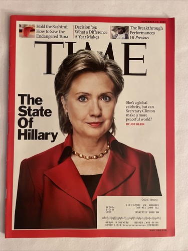 2009 November 16 TIME Magazine, The State of Hillary (CP221) | eBay