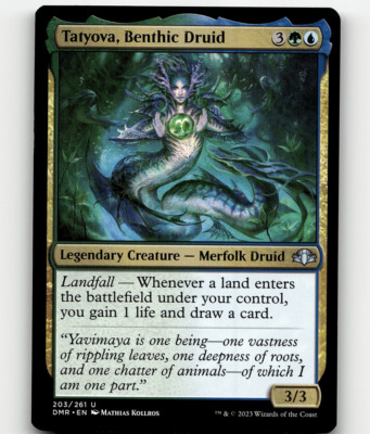MTG Tatyova, Benthic Druid Regular Dominaria Remastered Uncommon | eBay
