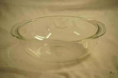 Pyrex Covered Mixing Serving Bowl Tab Handles 2 Qt. Clear Glass ...