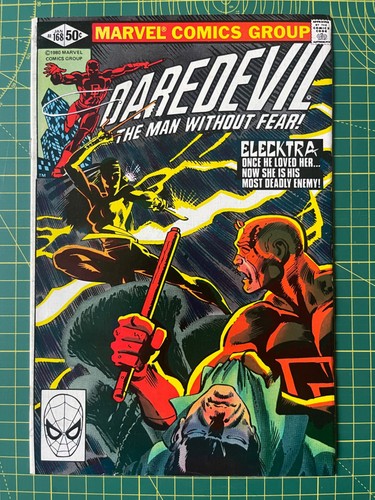 Daredevil #168 first appearance Elektra - Frank Miller art Marvel (1981 ...