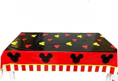 Mickey Mouse Head Plastic Tablecloth Party Mickey Mouse Head Tablecloth ...