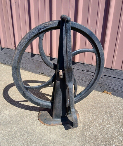 Antique Jewelers Pedal Treadle Lathe Kick Flywheel Wheel Chicago Watch ...