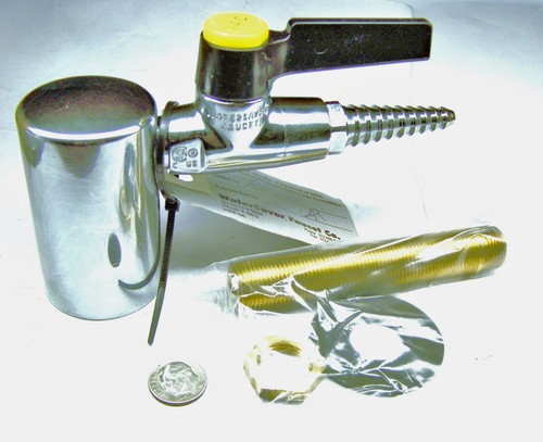 WATER SAVER FAUCET AIR LAB VALVE BRASS BRIGHT CHROME 3/8" IPS W/ HOSE ...