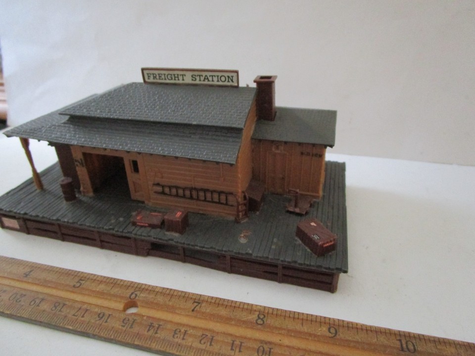 Vintage Built HO 1/87 Scale Freight Depot Building For Train Layout | eBay