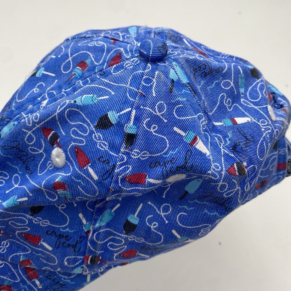 Cuffy’s Women’s Adjustable Hat Blue Fishing Lines Buoys- Read | eBay