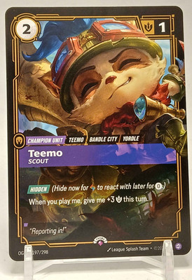 Riftbound Teemo Promo Card 197/298 League of Legends TCG English | eBay