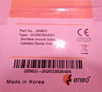 ENEO DOME/BASIS1 SURFACE MOUNT BASE FOR ENEO CALLISTO DOME LINE | eBay Australia