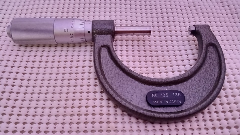 Mitutoyo MICROMETER 1-2" MACHINIST Tools Precision Measuring Instrument ...