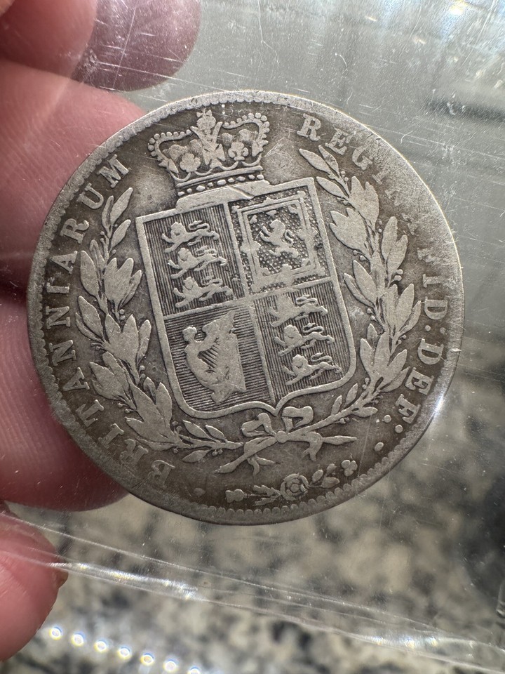 1874 Half Crown Queen Victoria Silver Coin | eBay