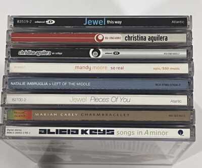 Female Artist CD Lot 8x Pop R&B Christina Mariah Alicia Natalie Mandy ...