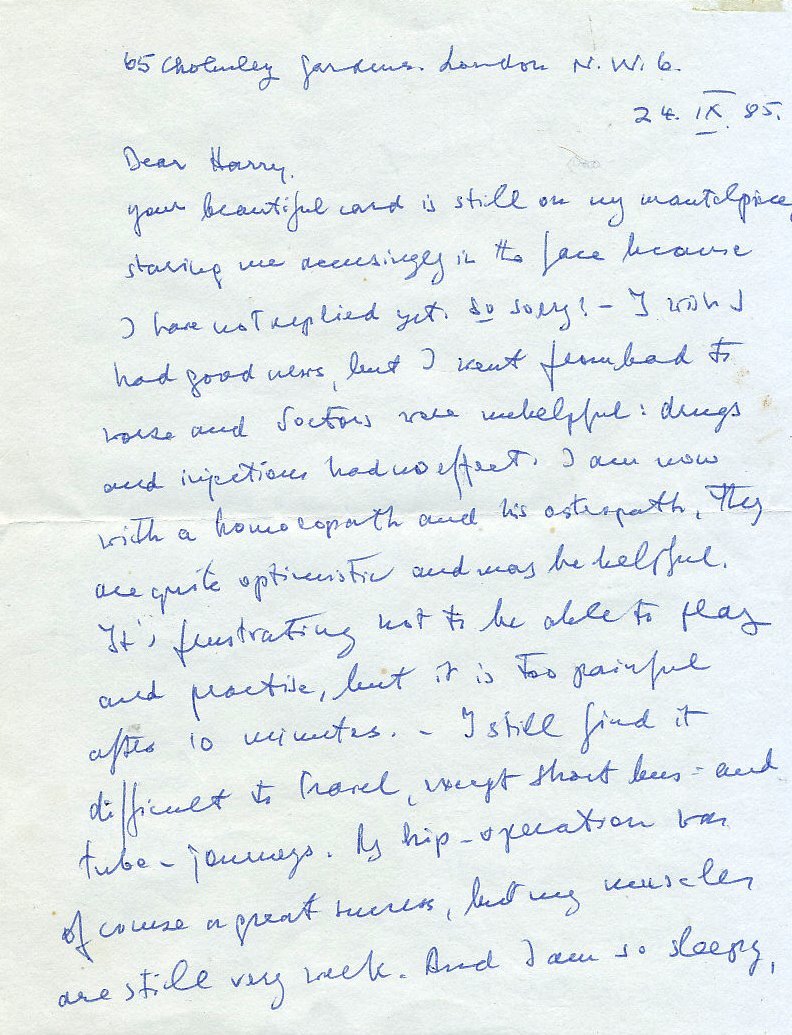 ALBERT FERBER Pianist rare 3 page autographed letter, SUPERB CONTENT ...