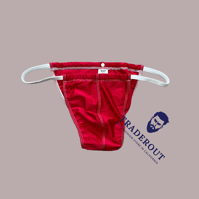 Rufskin Men Red Pedro nylon Sliding Euro swim bikini brief swimwear ...