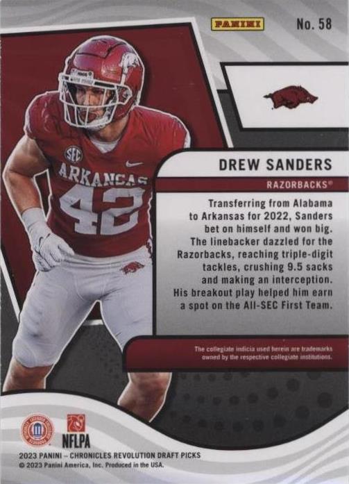 Las mejores ofertas en 2023 Panini Chronicles Draft Picks Drew Sanders ...