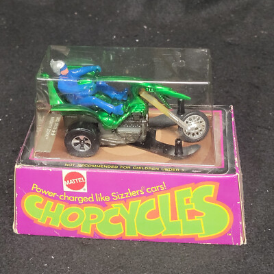 Vintage 1971 /1972 Mattel Hot Wheels Sizzlers Chopcycles Mighty Zork ...
