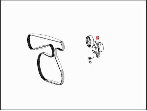 Genuine MERCEDES Belt tensioner 6542000070 | eBay