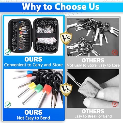 Terminal Pin Removal Tool Kit 82 Pcs Depinning Electrical Connector Pin ...