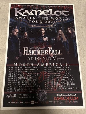 Kamelot Signed Poster 2024 (Power Metal, Heavy Metal) | eBay