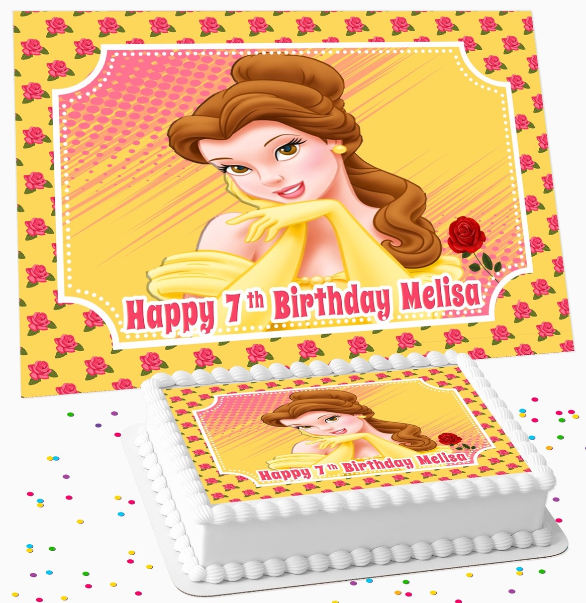 Princess Belle Cake Topper