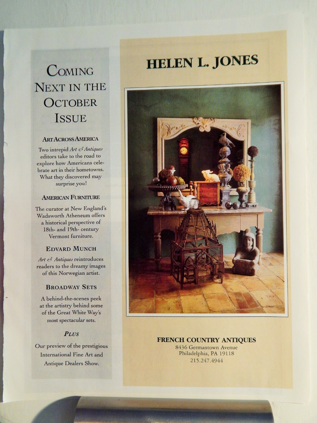 HELEN L JONES ART PIECE VTG ORIG 1995 ADVERTISEMENT | eBay