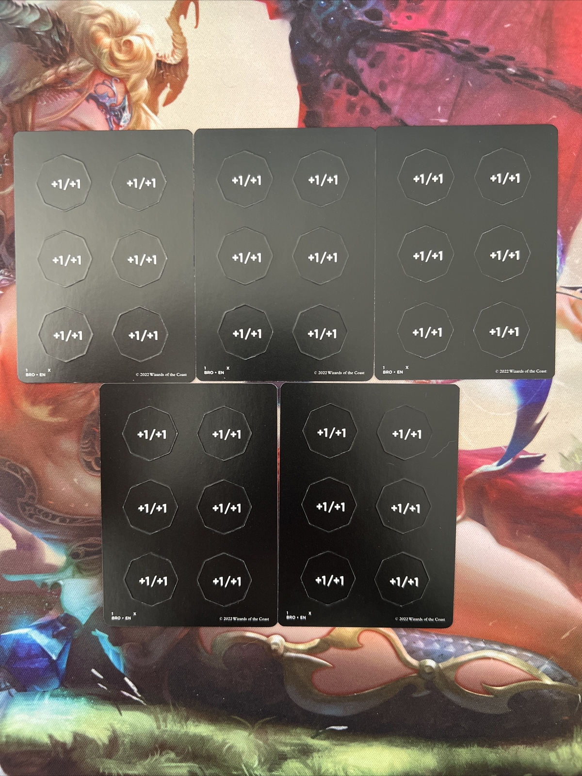 MTG Brothers War TOKEN Counter Punch Card #001/#002 Pack Fresh | eBay