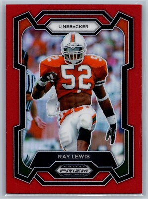 2024 panini prizm football draft picks ray lewis red prizm 160/299 #4 ...