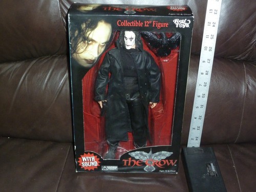 THE CROW REEL TOYS 2002 BRANDON LEE 12 INCH FIGURE WITH SOUND OPENED ...
