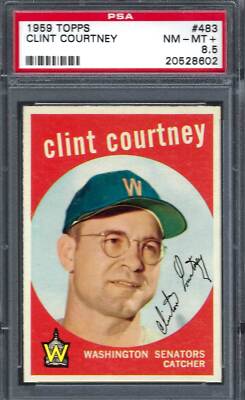 1959 Topps #483 PSA 8.5 Clint Courtney Senators 483 | eBay