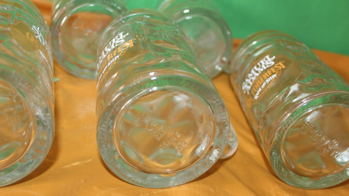 5 Piece Samuel Adams Octoberfest Raise The Stein Beer Clear Glass Mugs ...