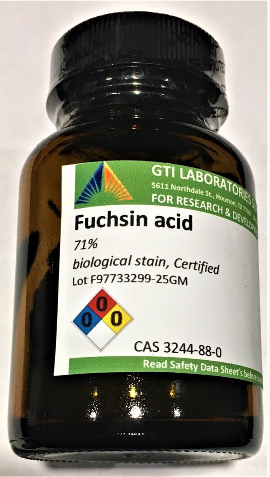Fuchsin Acid, 71%, biological stain, Certified | eBay