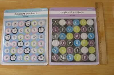 Colorbok Chipboard Punchouts ALPHABET 36 Pieces NIP YOU CHOOSE COLOR | eBay